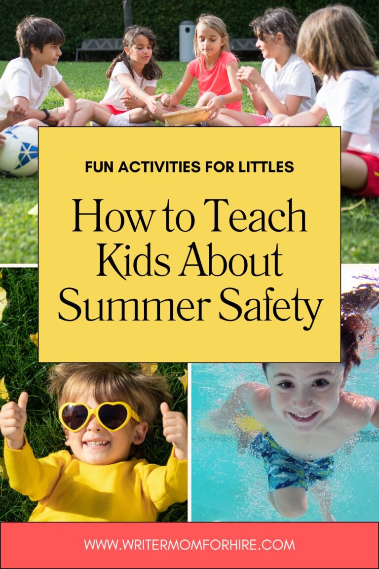 Fun Summer Safety Activities for Kids - The Writer Mom
