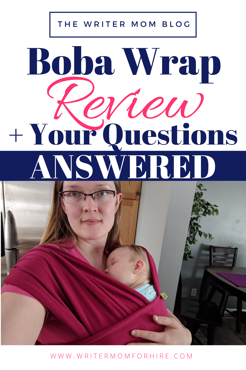 My Review of the Boba Wrap for Infants - the Writer Mom