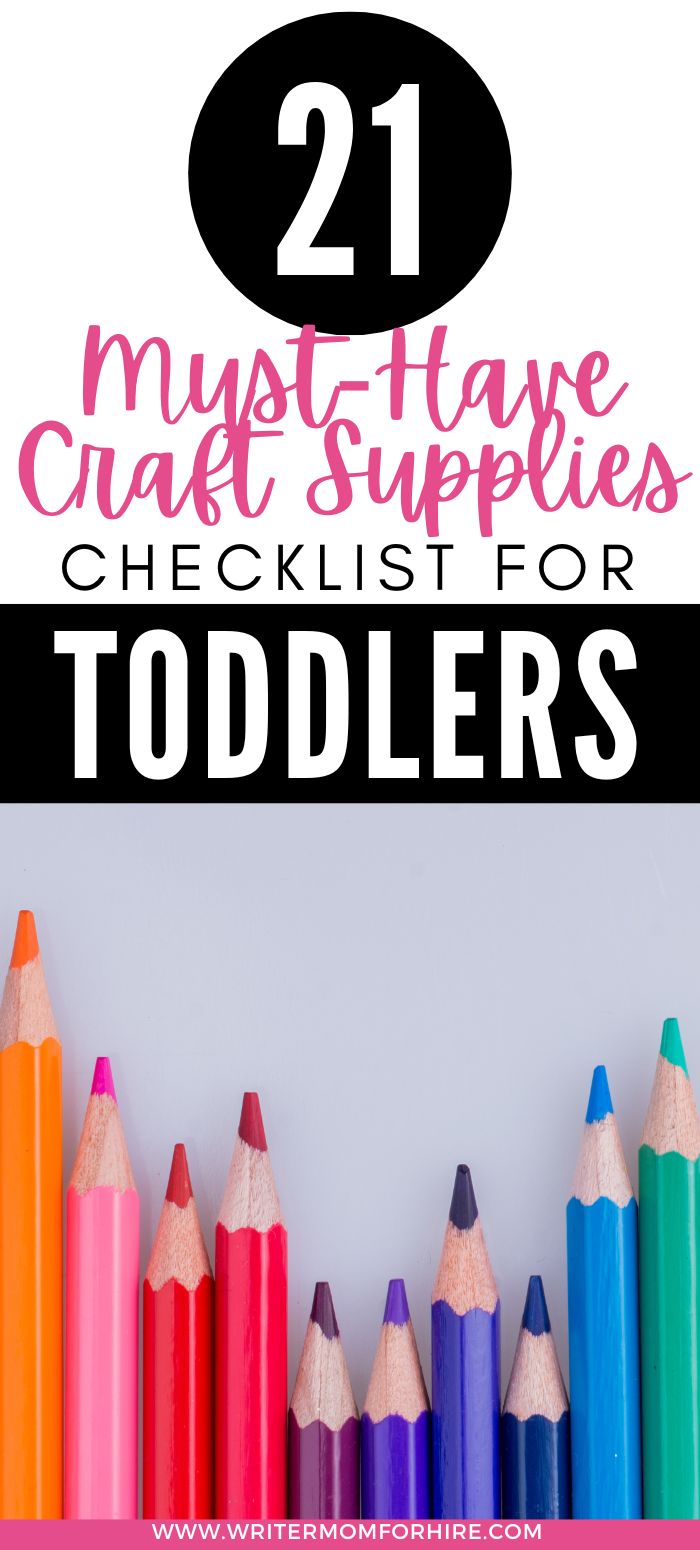 21 Must-Have Arts & Craft Supplies for Toddlers and Preschoolers - the ...